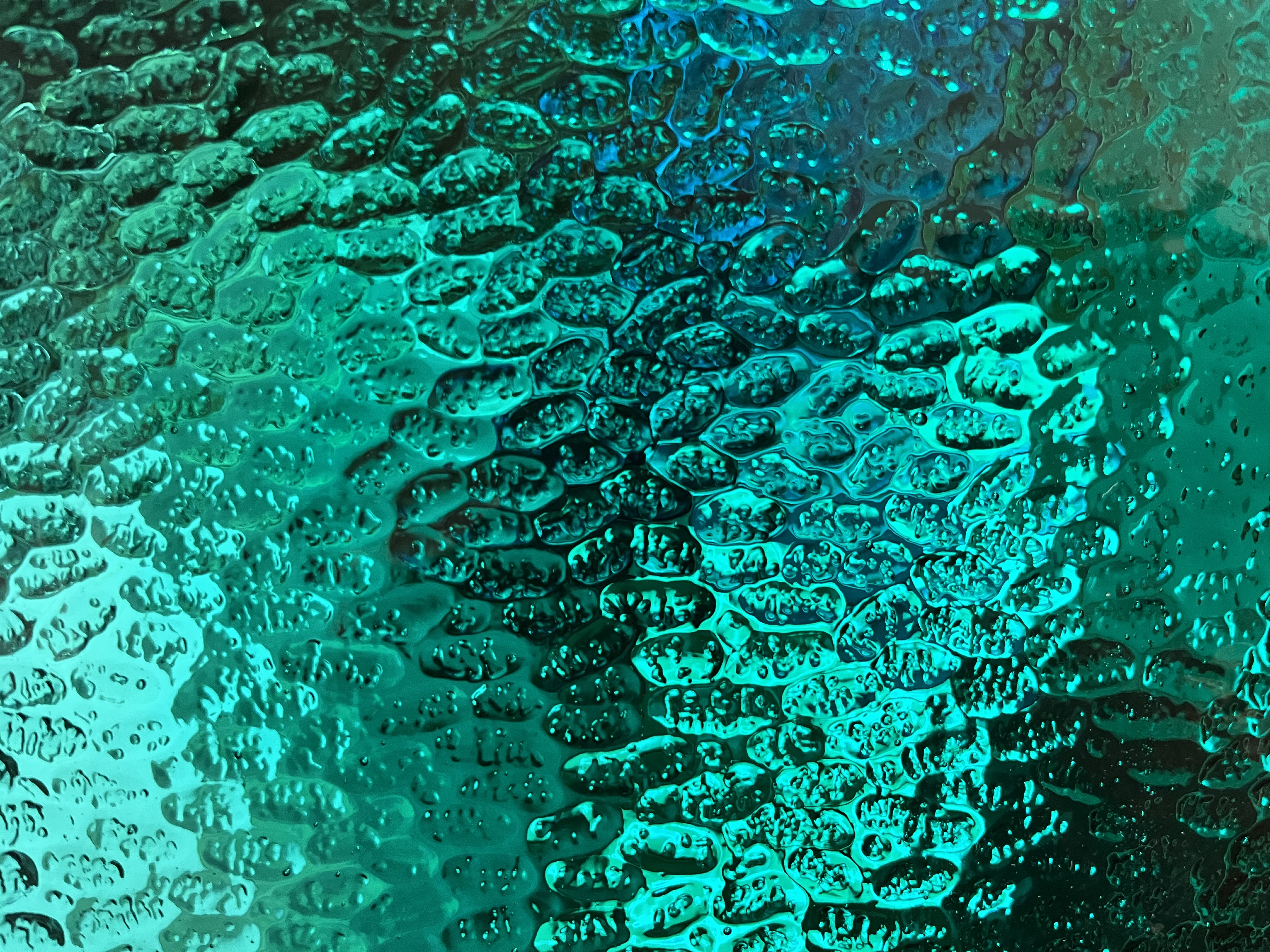 Sea Glass Teal Hammered - Lead & Light